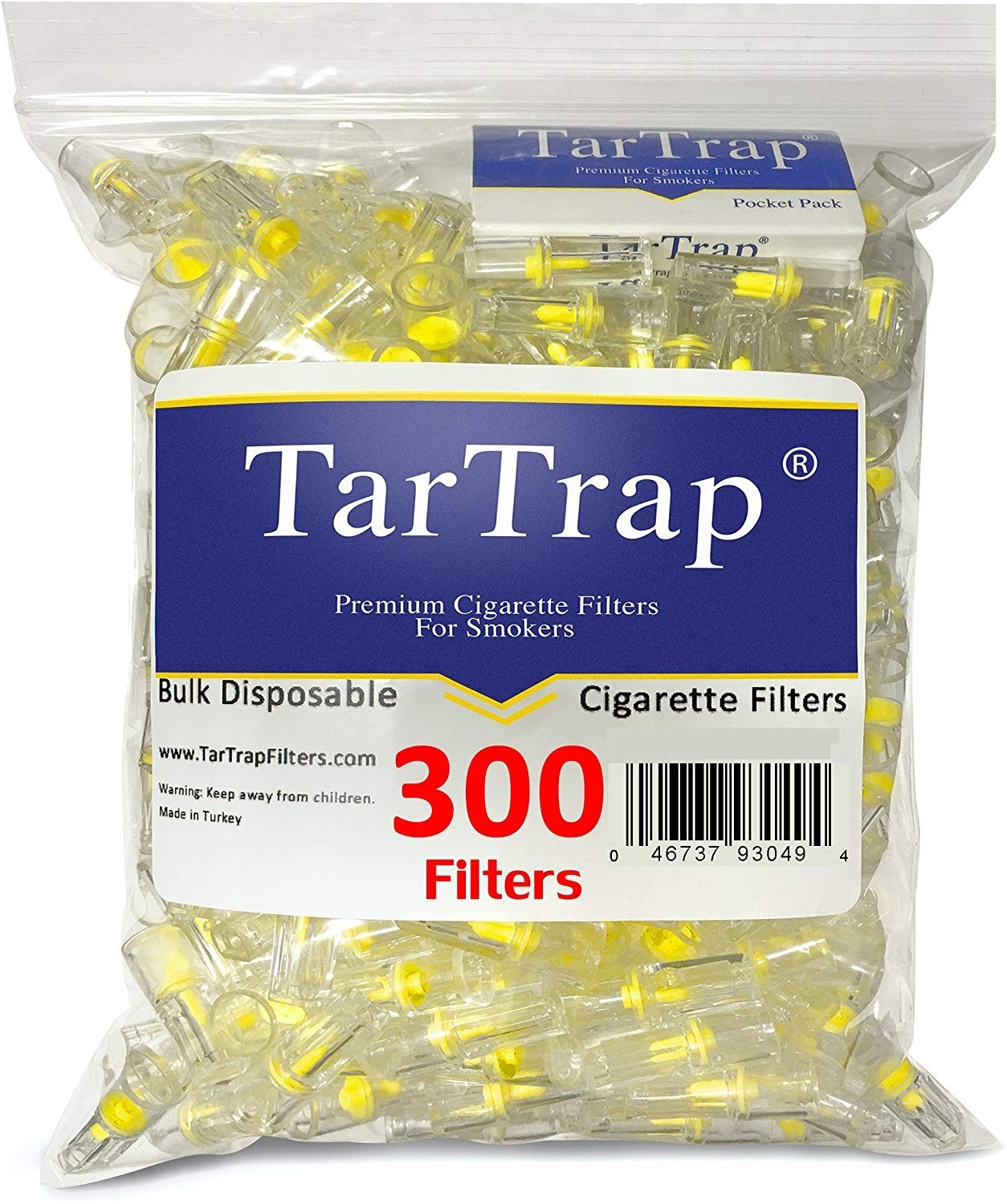 TarTrap Disposable Cigarette Filters - Bulk Pack (300 Per Pack) - Products